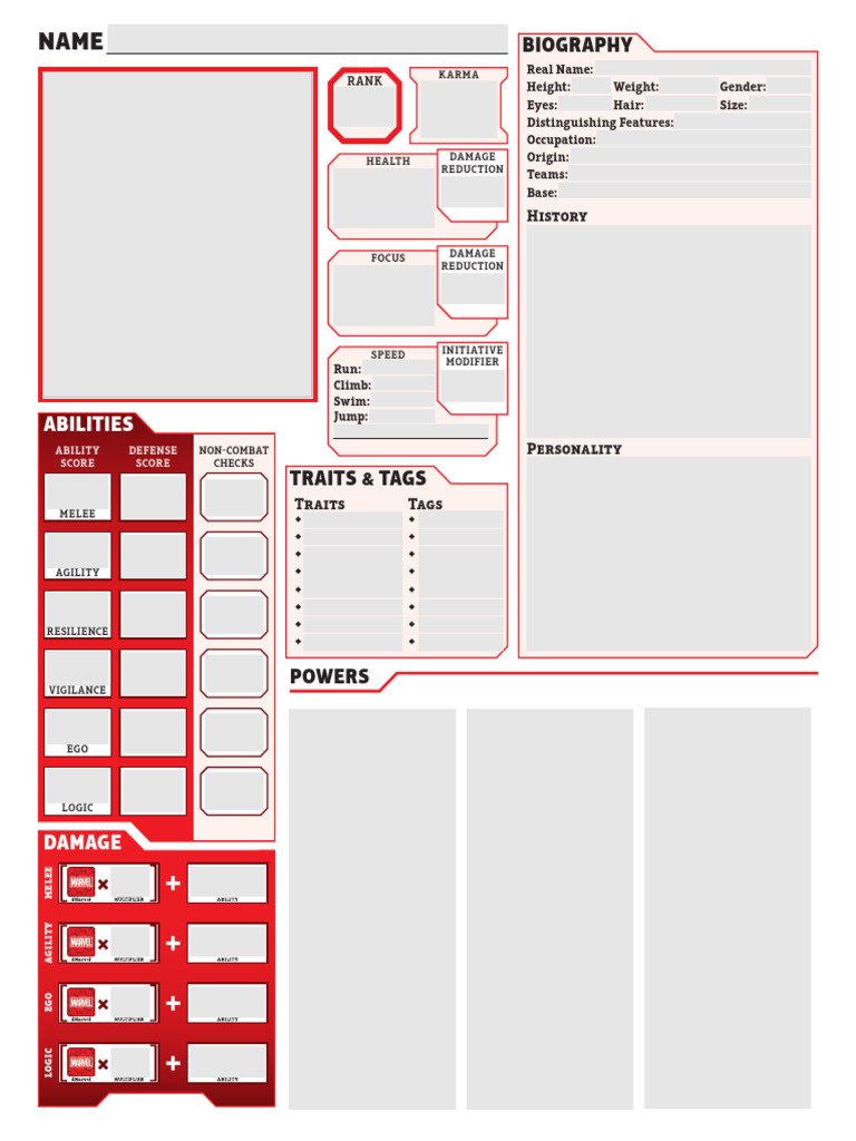 MARRPGP_Character_Sheet_PreGen_Style_Fillable_20231026 | PDF
