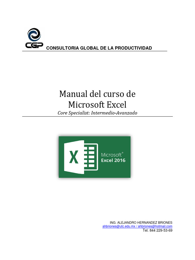 MS-Excel Core Specialist - Complemento | PDF | Hoja de cálculo | Microsoft Excel