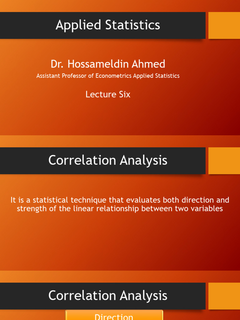Correlation and Regression Analysis | PDF | Errors And Residuals ...