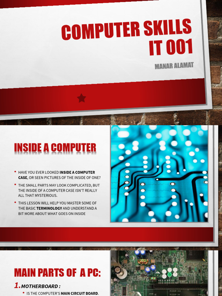 What Is Inside A Computer Week3 2 | PDF | Random Access Memory | Personal Computers