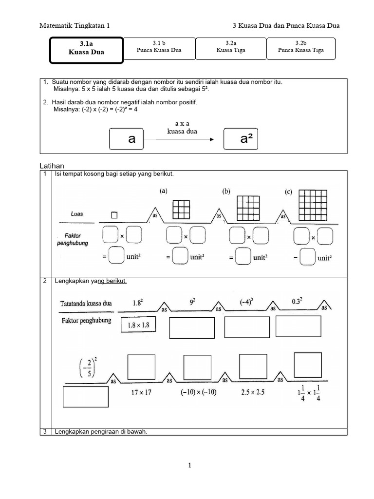 Bab 3 Kuasa Dua | PDF