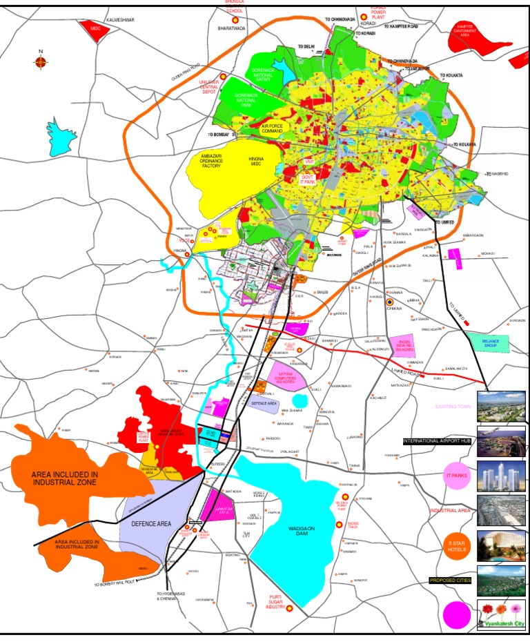 Nagpur City Development Plan Overview | PDF | Sikhism