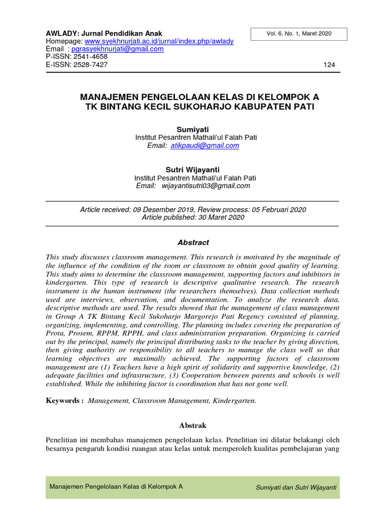 Sumiyati, 2020 | PDF | Methodology | Scientific Method