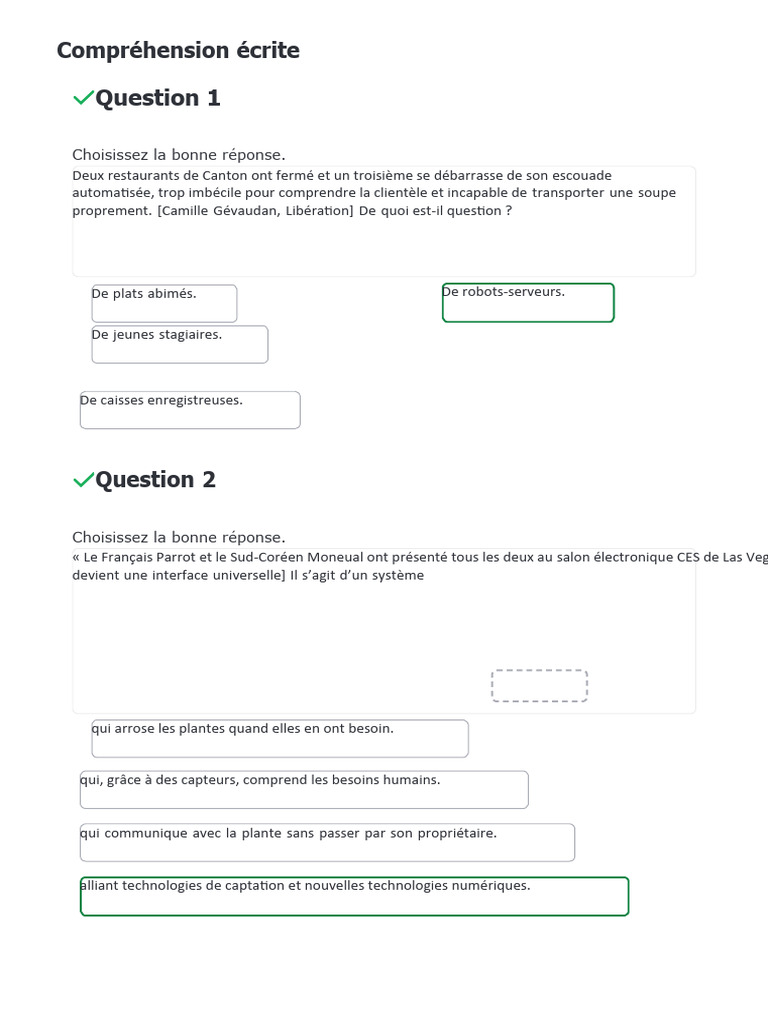 Compréhension Ecrite | PDF