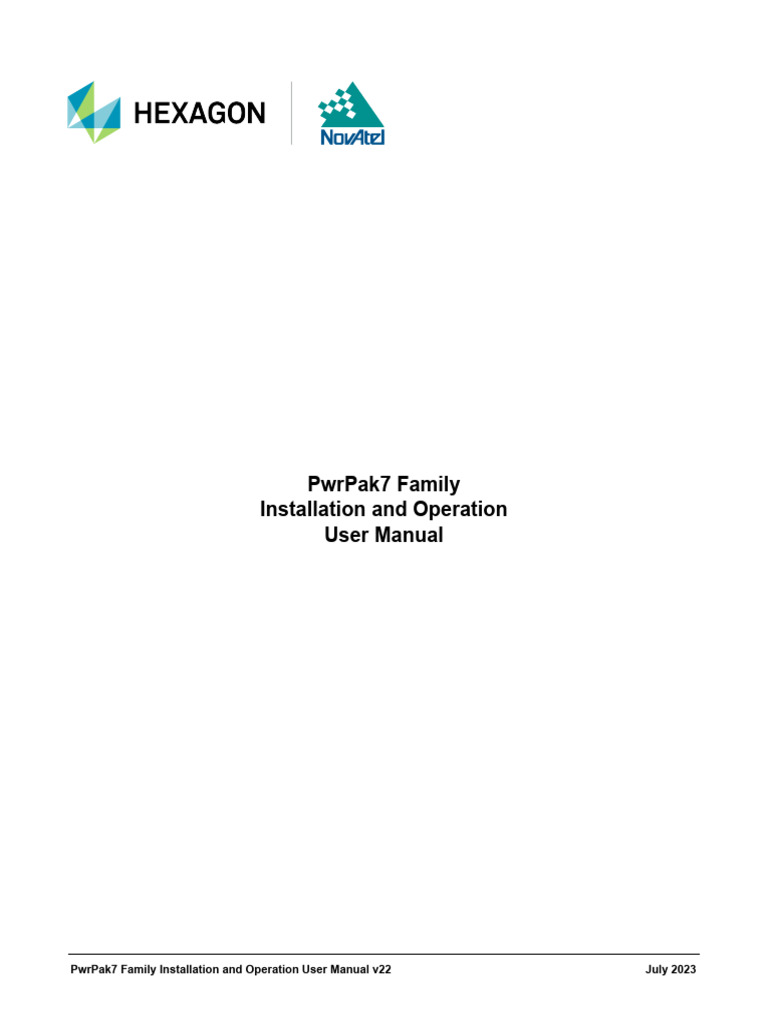 PwrPak7 Installation Operation Manual | PDF | Wi Fi | Electromagnetic Interference