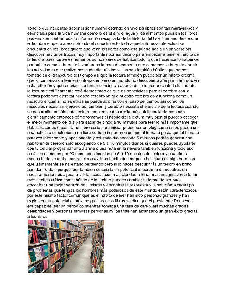 La Lectura Un Mundo Por Descubrir | PDF