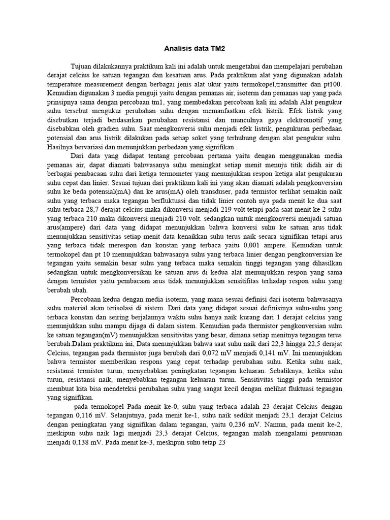 Analisis Data TM2 | PDF