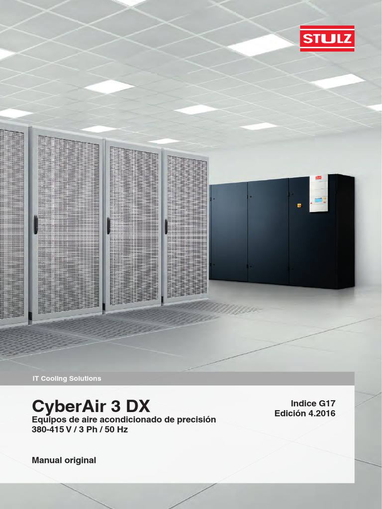 Stulz Manual de equipos CyberAir 3 DX | PDF | Refrigeración | Refrigerador