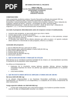Usos y Dosis de Bresis 500 mg | PDF | Medicamentos con receta ...