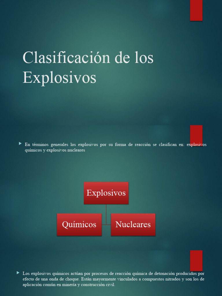 Clasificación de Los Explosivos | PDF | Armas nucleares | Química