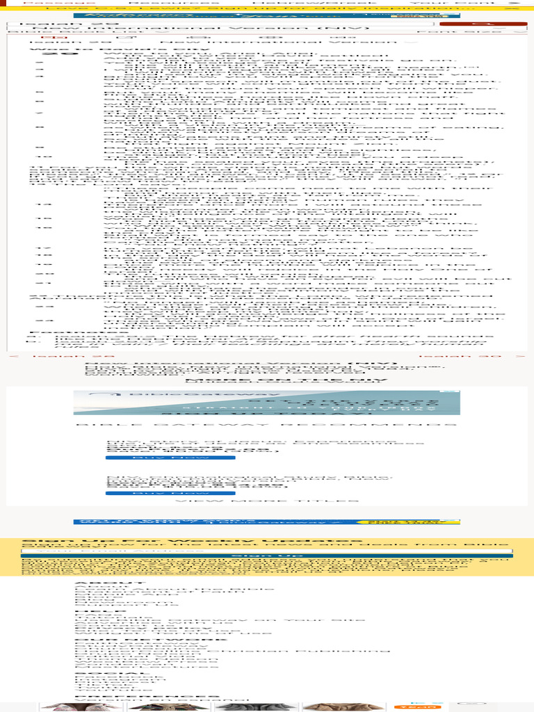 Isaiah 29 NIV - Woe To David's City - Woe To You, - Bible Gateway | PDF ...