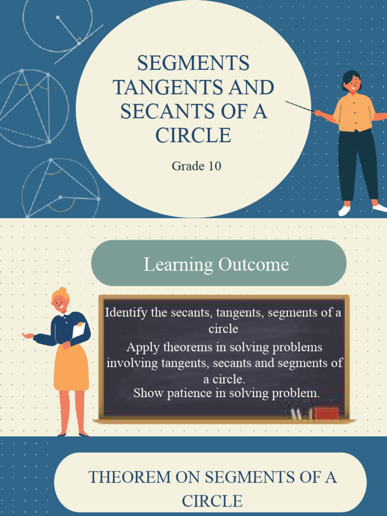 Tangents Secants and Segments of A Circle | PDF