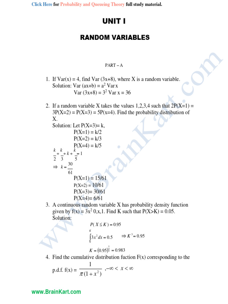 092 - MA8402, MA6453 Probability and Queueing Theory - Important ... 092 - MA8402, MA6453 Probability and Queueing Theory - Important ...