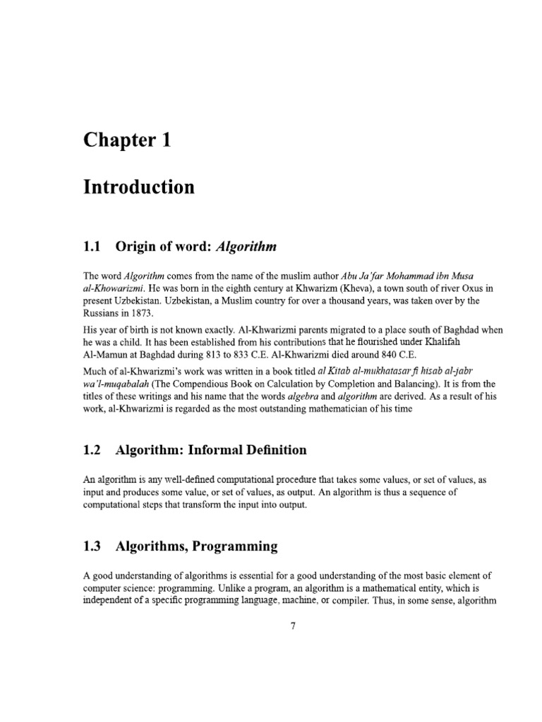 Chapter 1 | PDF | Algorithms | Computer Programming