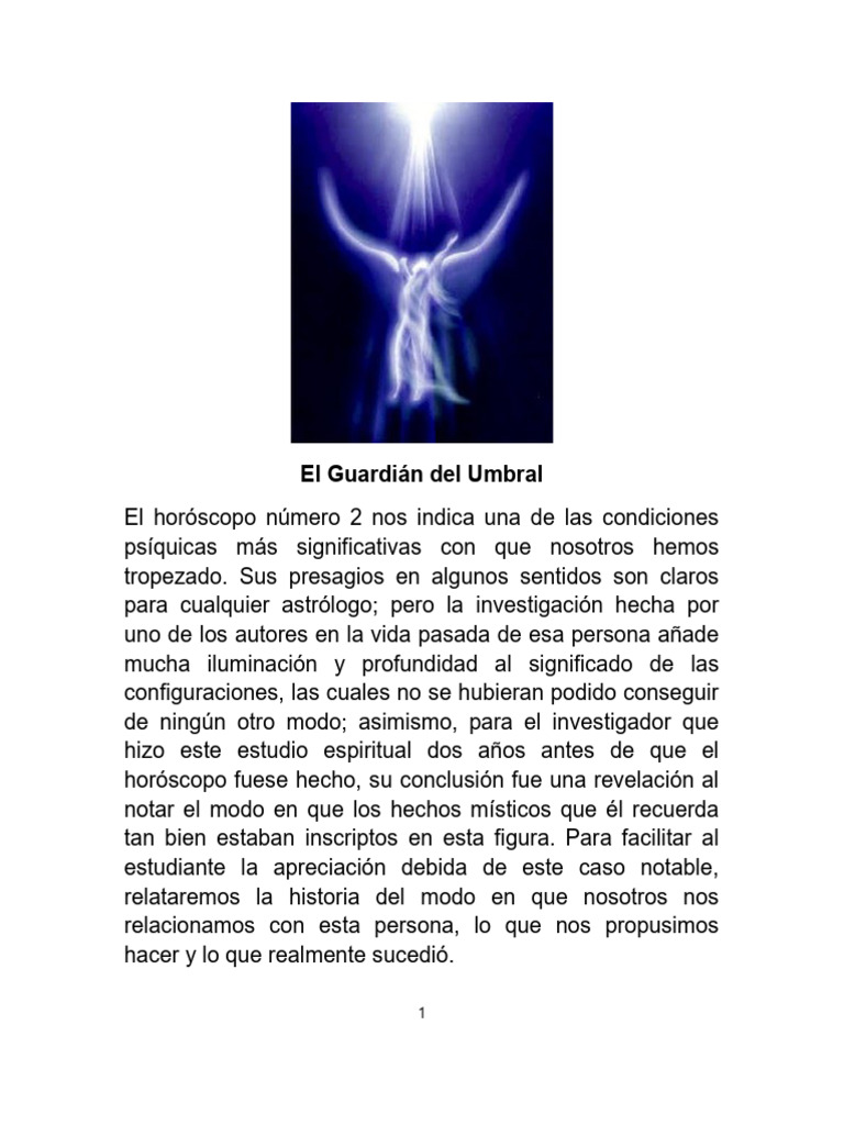 El Guardián del Umbral y su Significado | PDF | Horóscopo