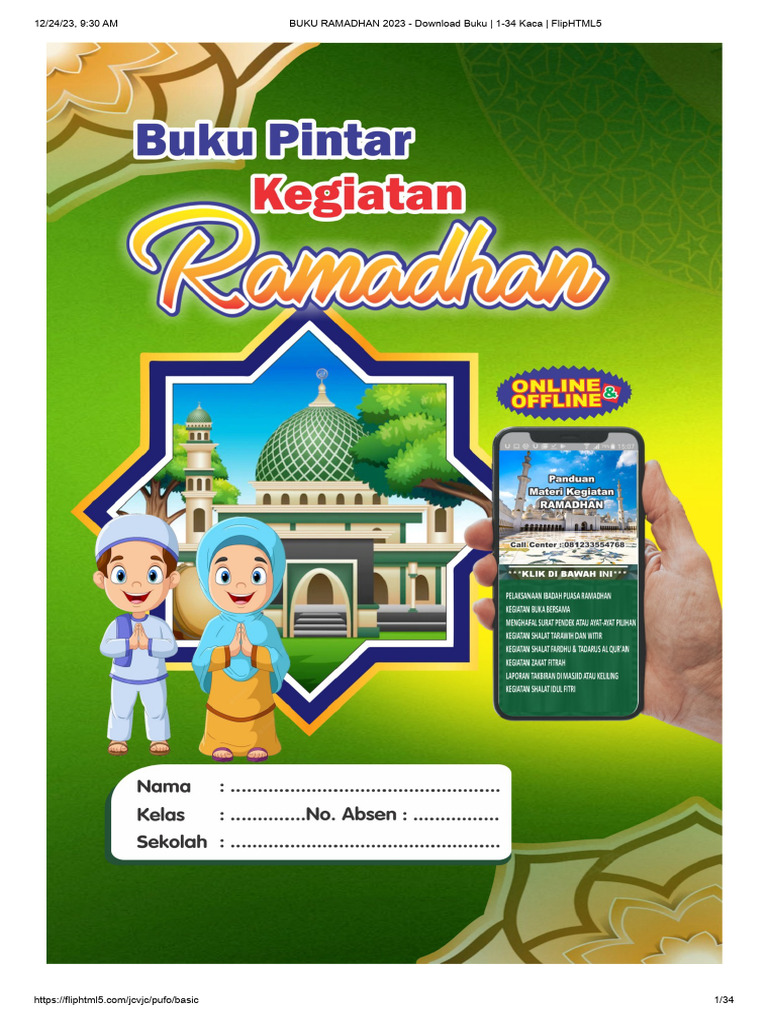 BUKU RAMADHAN 2023 - Download Buku _ 1-34 Kaca _ FlipHTML5 | PDF