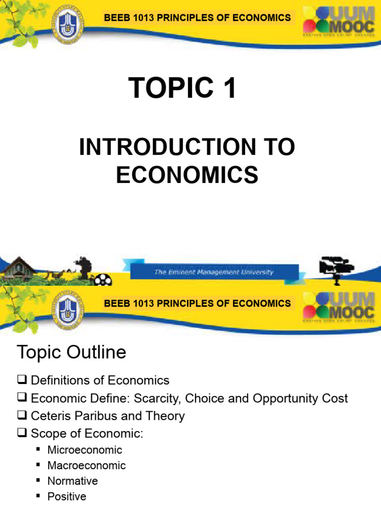 Topic 1 Introduction To Economics | PDF | Economics | Economies