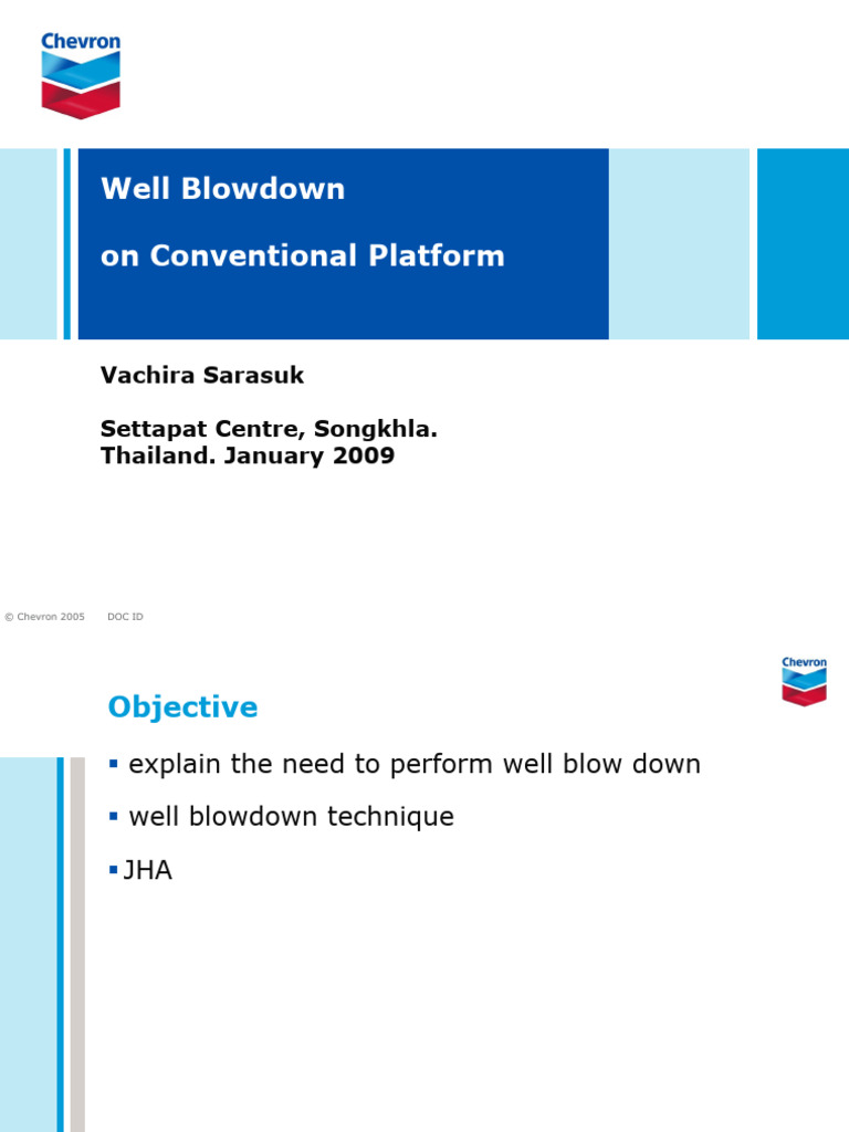 Well Blowdown | PDF | Valve | Oil Well