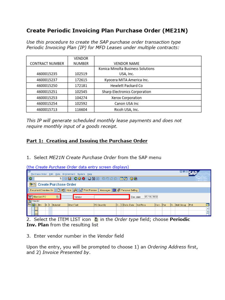 CreatePeriodicInvoicingPlan PDF | PDF | Invoice | Icon (Computing)