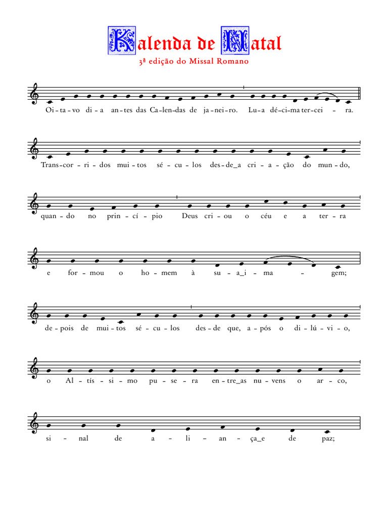 Kalenda de Natal | PDF