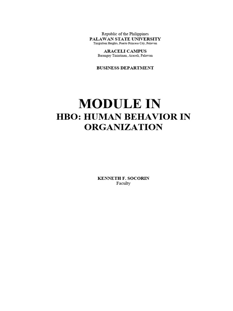 Module 5 HBO | PDF | Motivational | Motivation