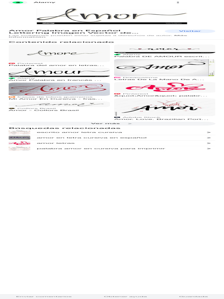 Amor en Cursiva - Buscar Con Google | PDF