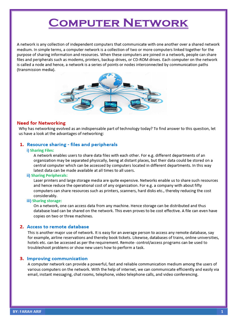 Computer Network | PDF | World Wide Web | Internet & Web