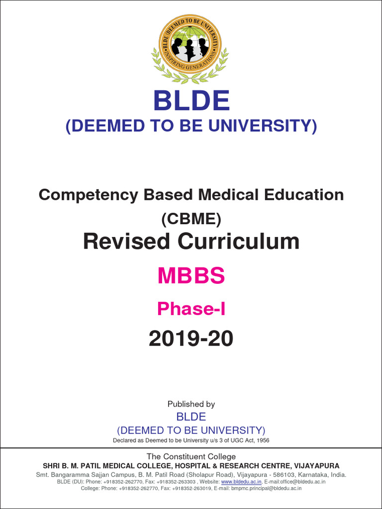 MBBS Curriculum 2019 | PDF | Medicine | Health Care