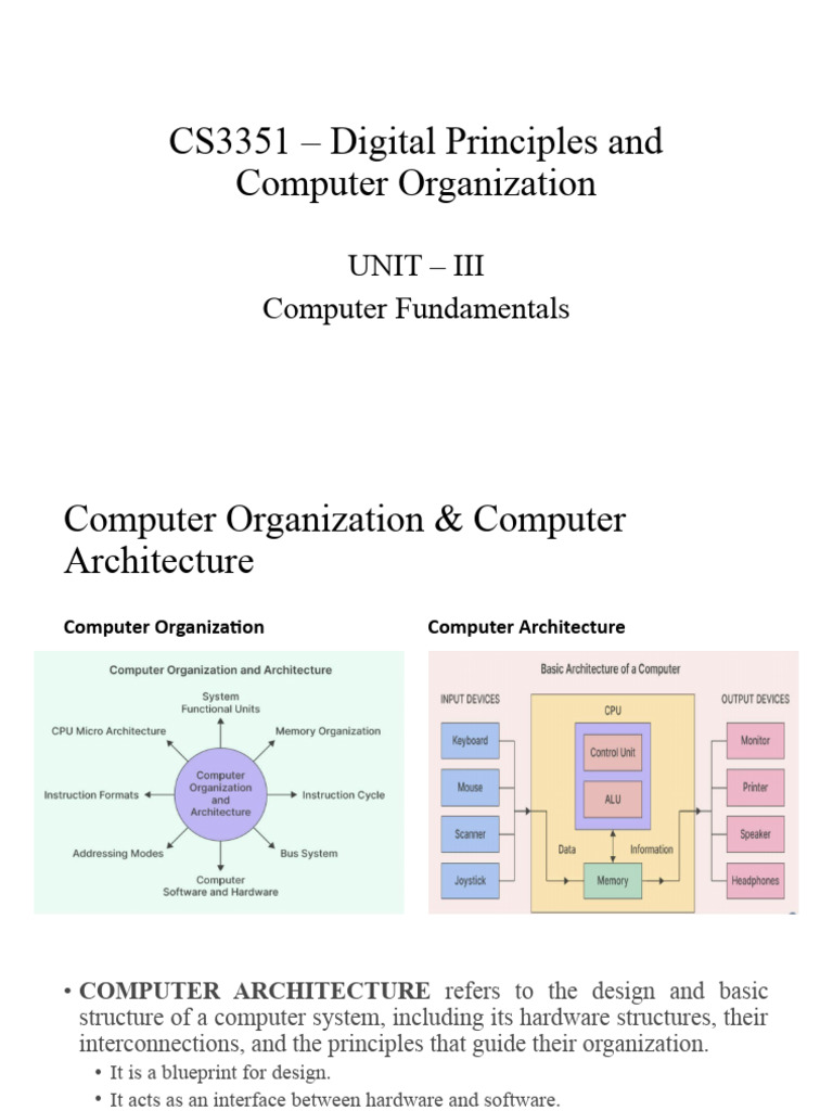 Unit III | PDF | Central Processing Unit | Computer Data Storage