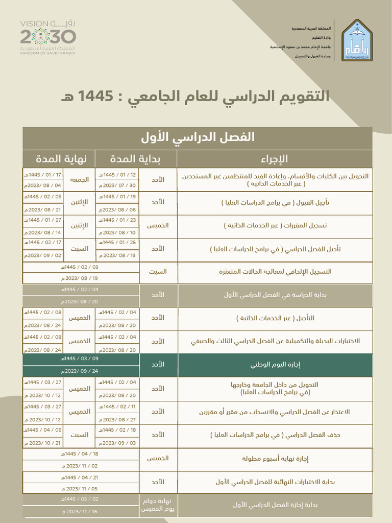 Calendar 1445 | PDF