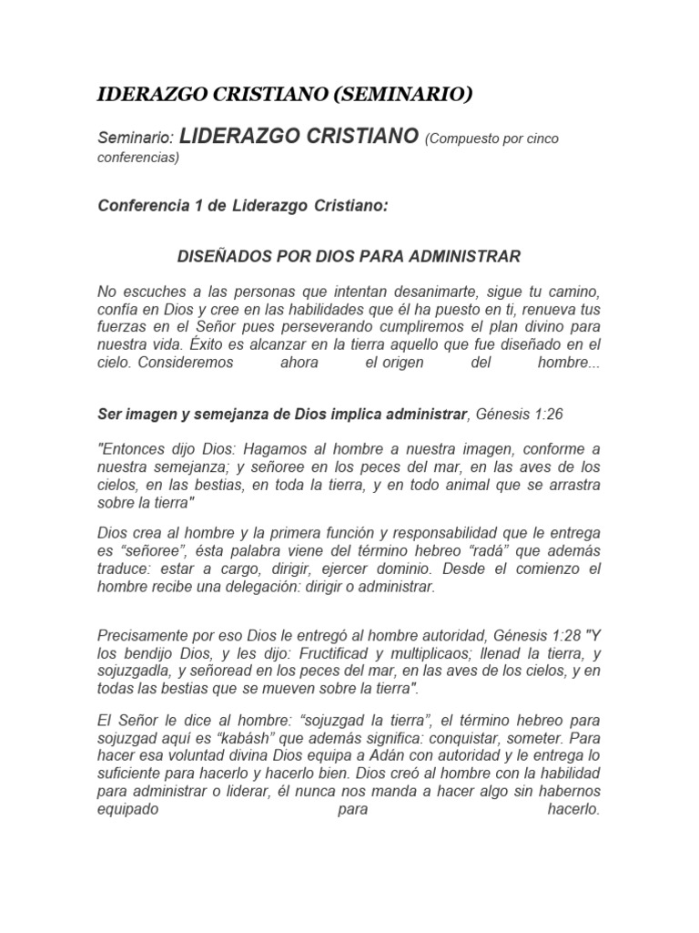Iderazgo Cristiano | PDF | Moisés | Elijah