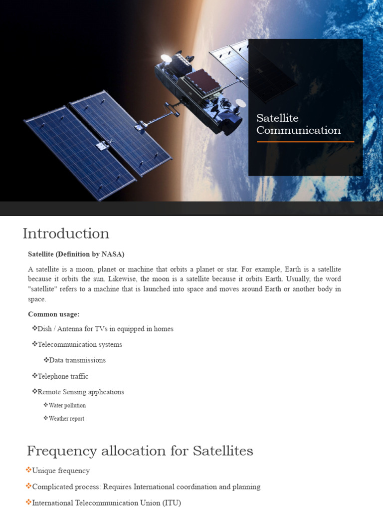 Satellite Communication | PDF | Communications Satellite | Orbit