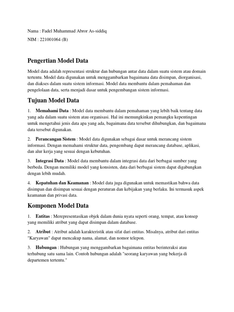 Resume Model Data | PDF