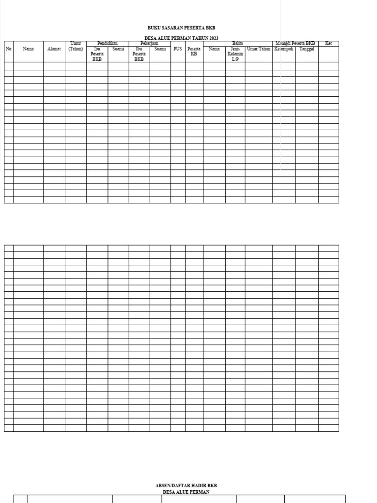 PDF Administrasi BKR | PDF