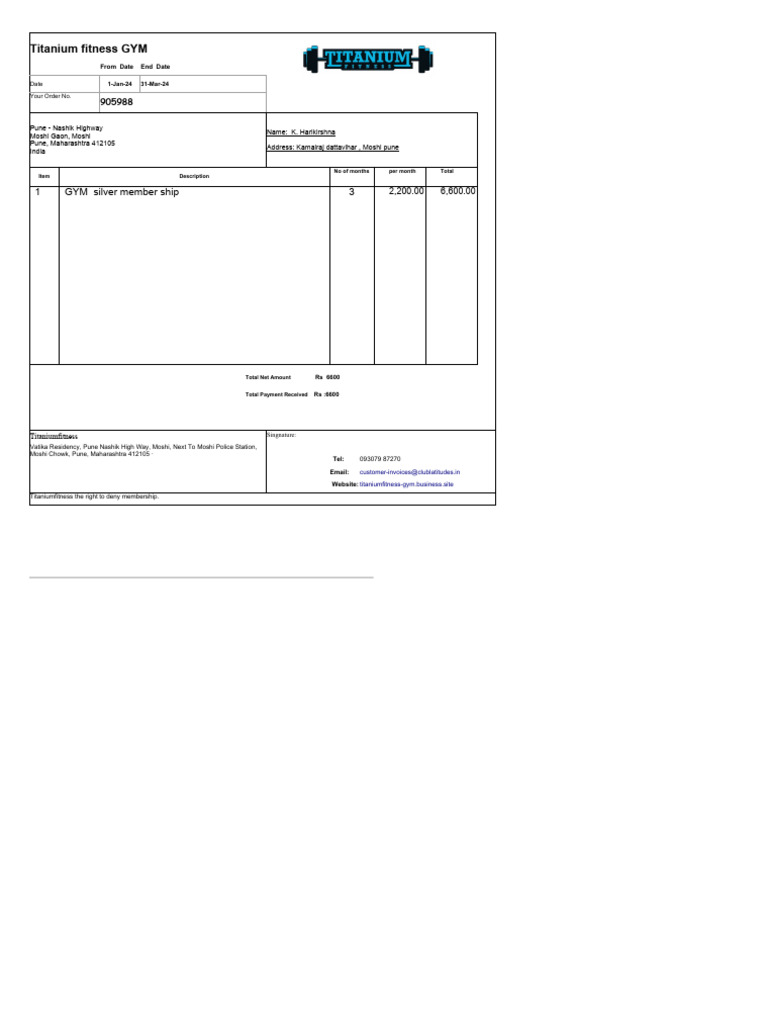 Gym Lattitude Bill | PDF