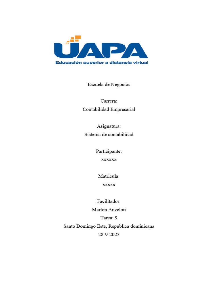 Tarea 9 Sistema | PDF