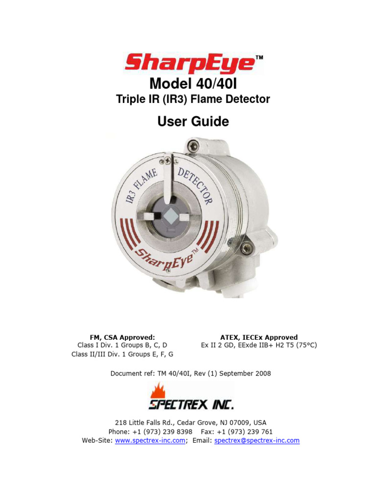 SPECTREX 4040I Manual | PDF