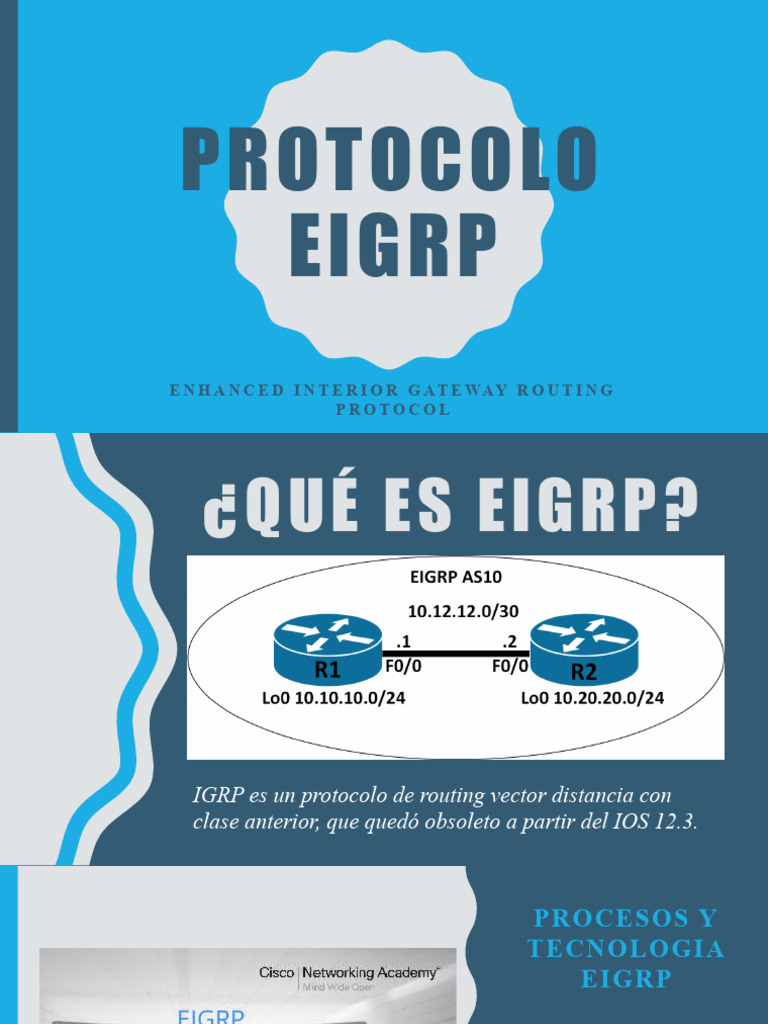 Protocolo Eigrp | PDF | Enrutador (Computación) | Enrutamiento