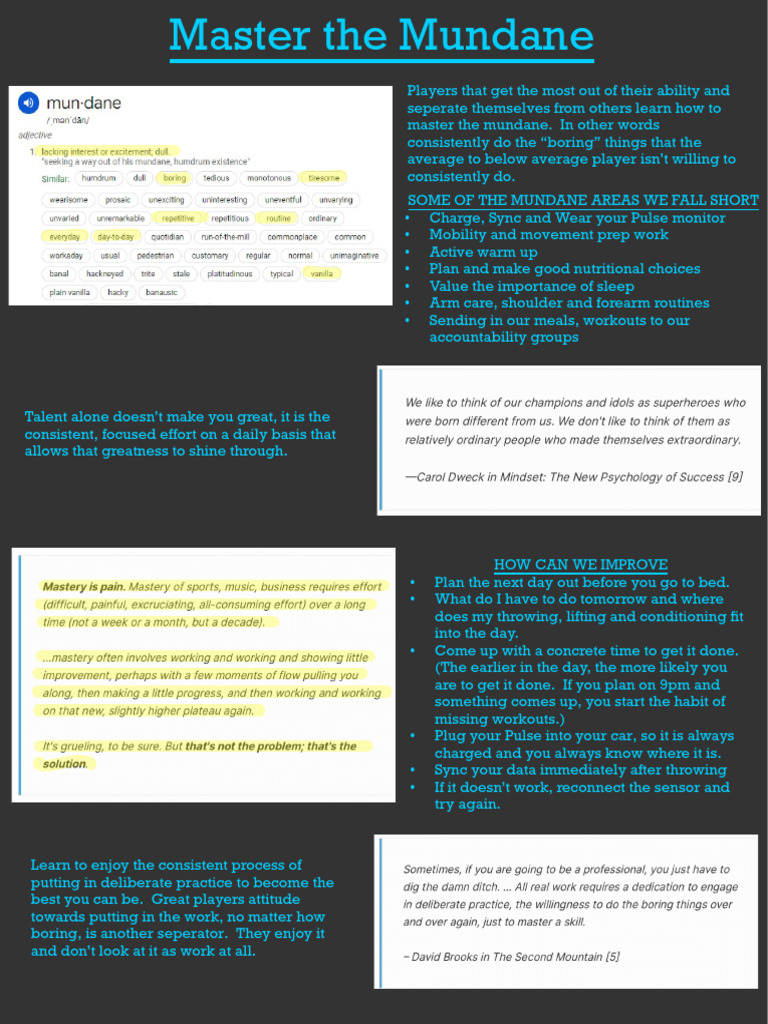 Master The Mundane | PDF