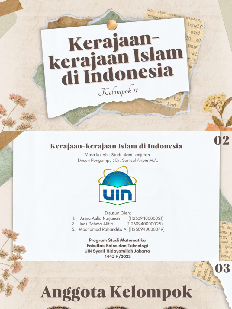 Kel.11 Studis Lanjutan Kerajaan Kerajaan Islam Di Indonesia | PDF