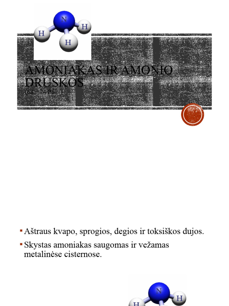 Amoniakas | PDF