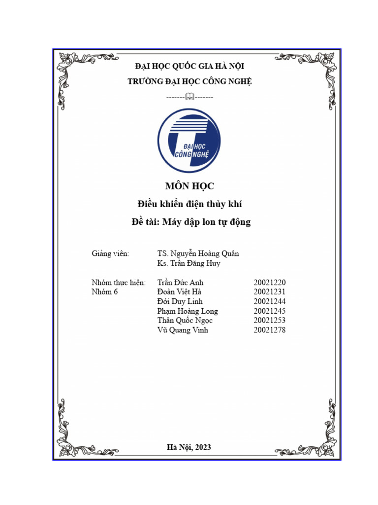 Báo Cáo TH y Khí | PDF