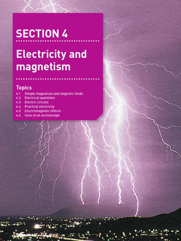 Phyy 4 | PDF | Electric Charge | Magnetism