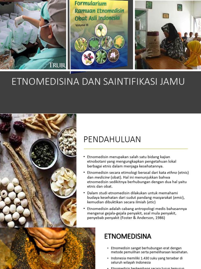 Etnomedisin dan Saintifikasi Jamu Indonesia | PDF