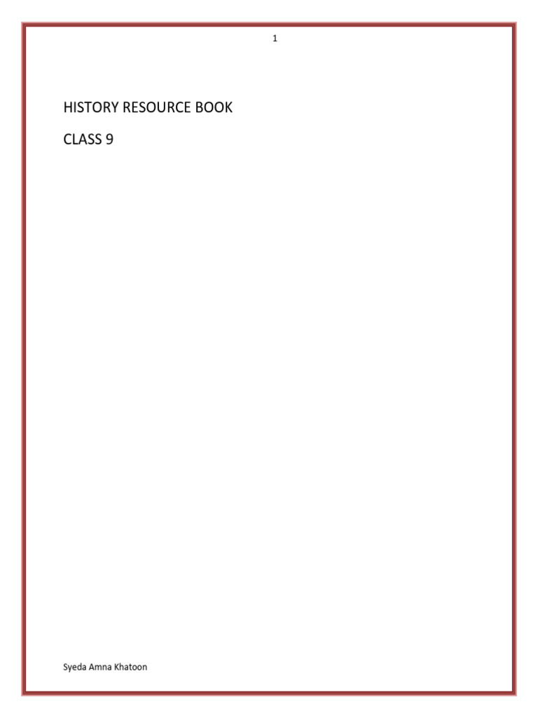 Class 9 Resource Book New | PDF | British Raj | Muhammad Ali Jinnah