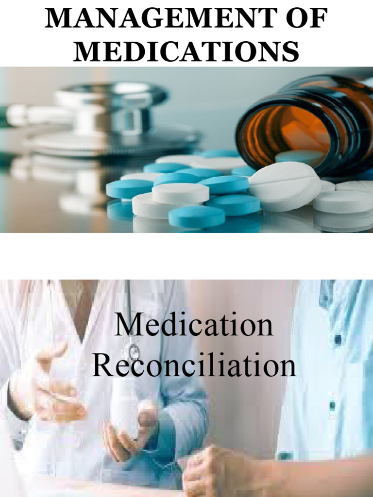 Medication Reconciliation | PDF | Patient | Medical Error