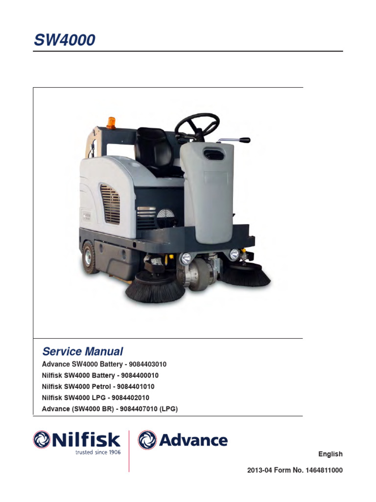 Advance SW4000 Service Manual | PDF | Fuels | Battery Charger