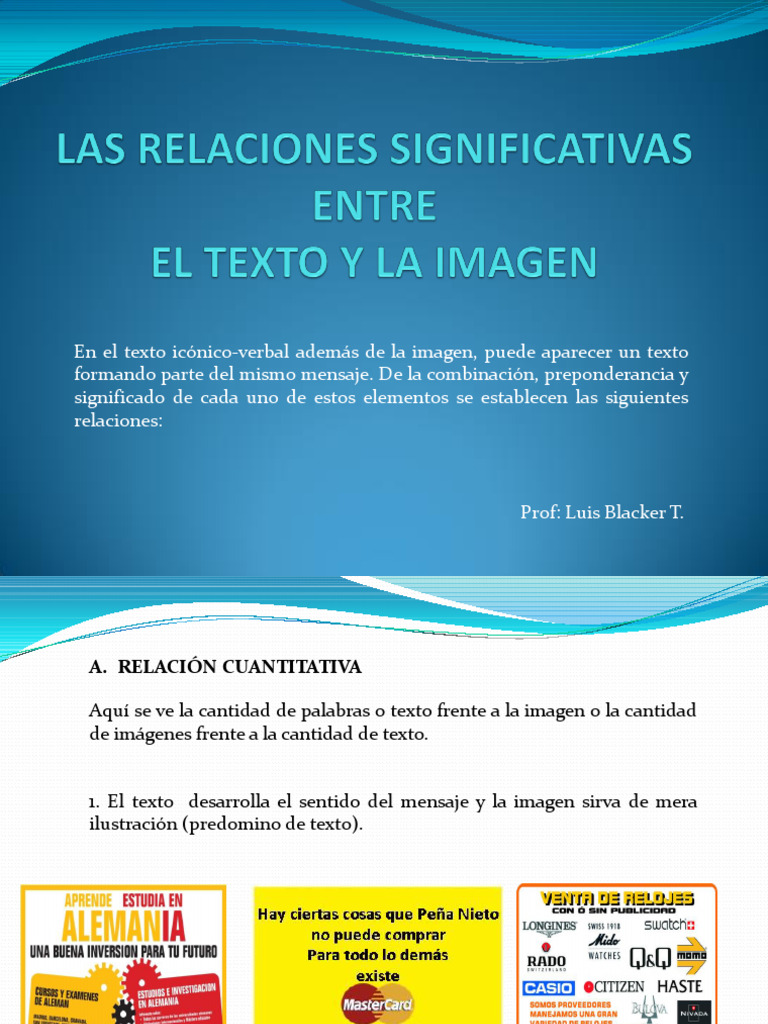 Relacion Texto Imagen | PDF | Realidad | Los símbolos