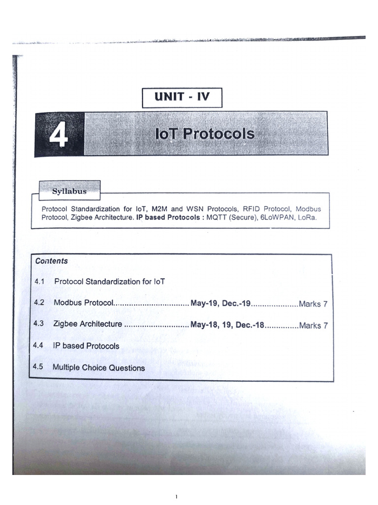 Decode Iot Unit 4 | PDF