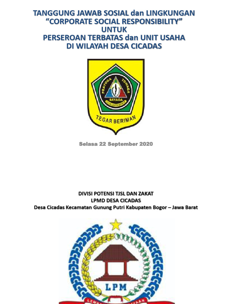 Program TJSL Desa Cicadas 2020-2021 | PDF